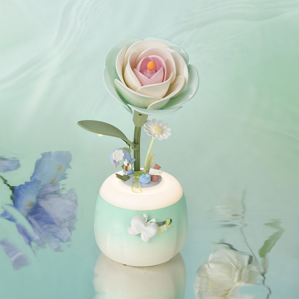 Robotime Minty Camellia Lamp | DIY-set nachtlamp | Robotime Nederland