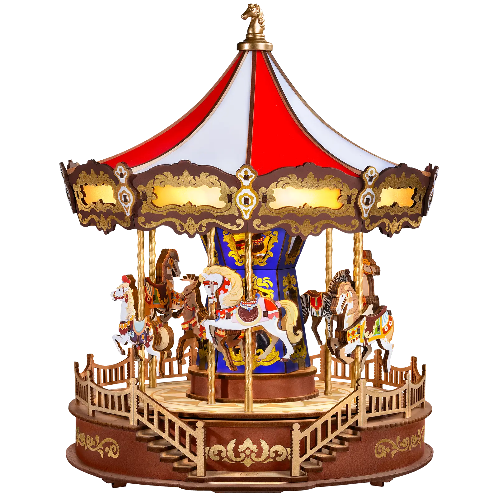 Robotime Classic Carousel | Draaimolen DIY bouwset | Robotime Nederland