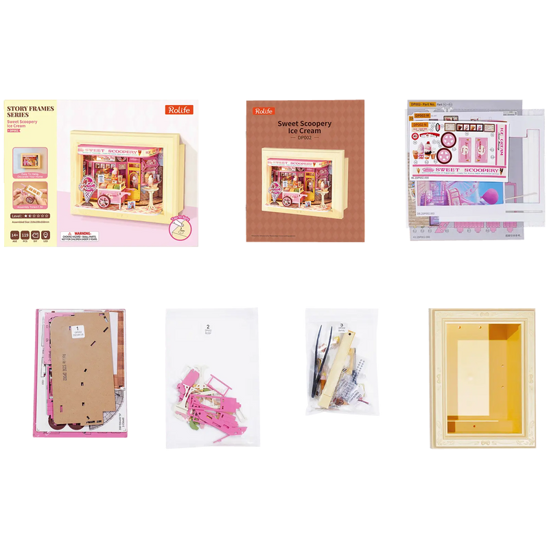 Robotime Sweet Scoopery Ice Cream | Diorama ijssalon | Robotime Nederland