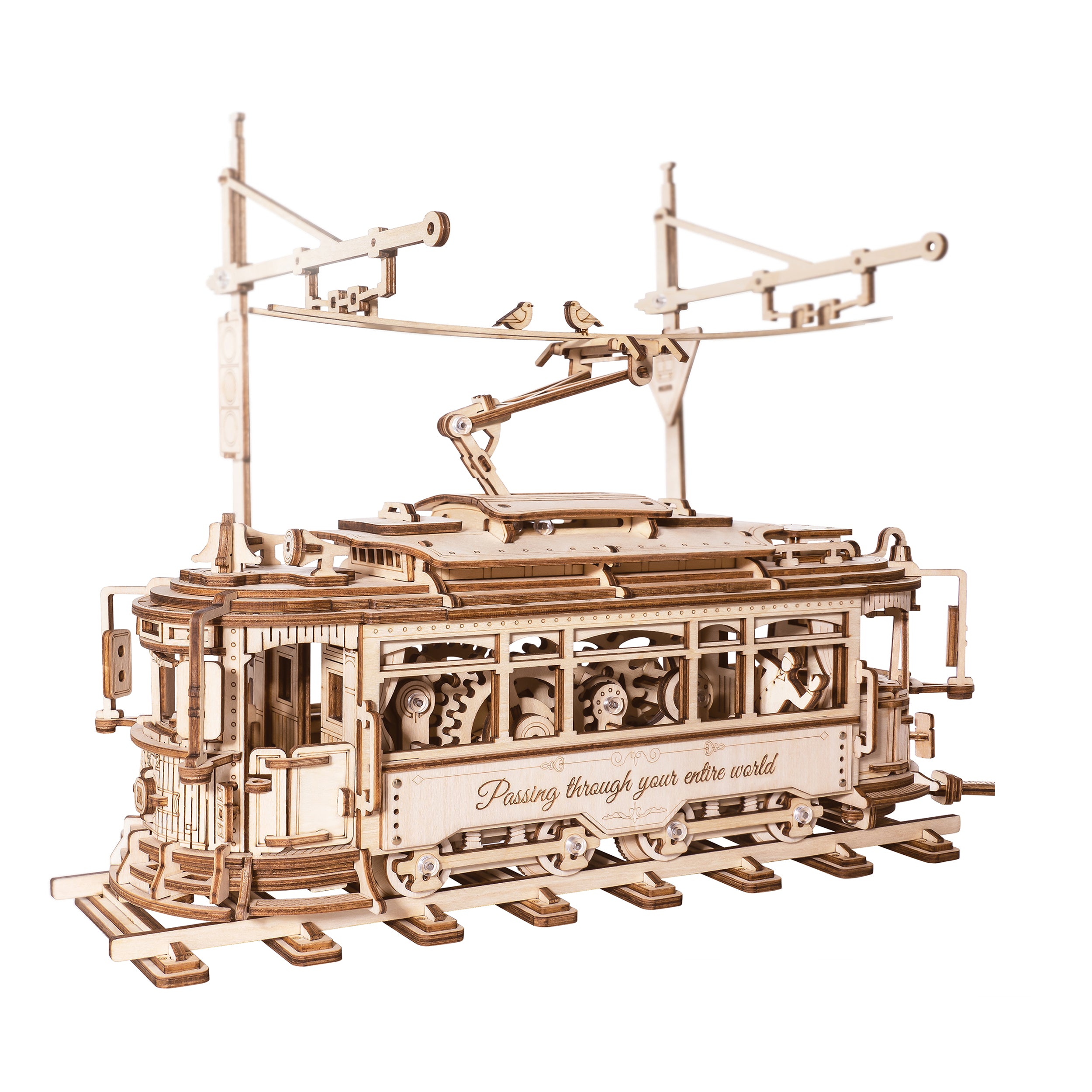 Robotime Classic City Tram | Houten 3D DIY bouwset | Robotime Nederland