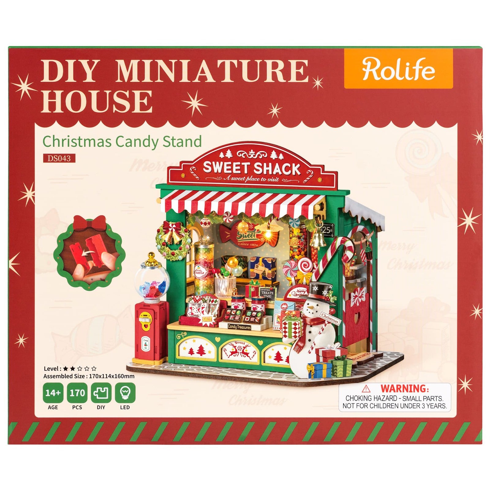 Robotime Christmas Candy Stand | DIY kerstkraam | Robotime Nederland