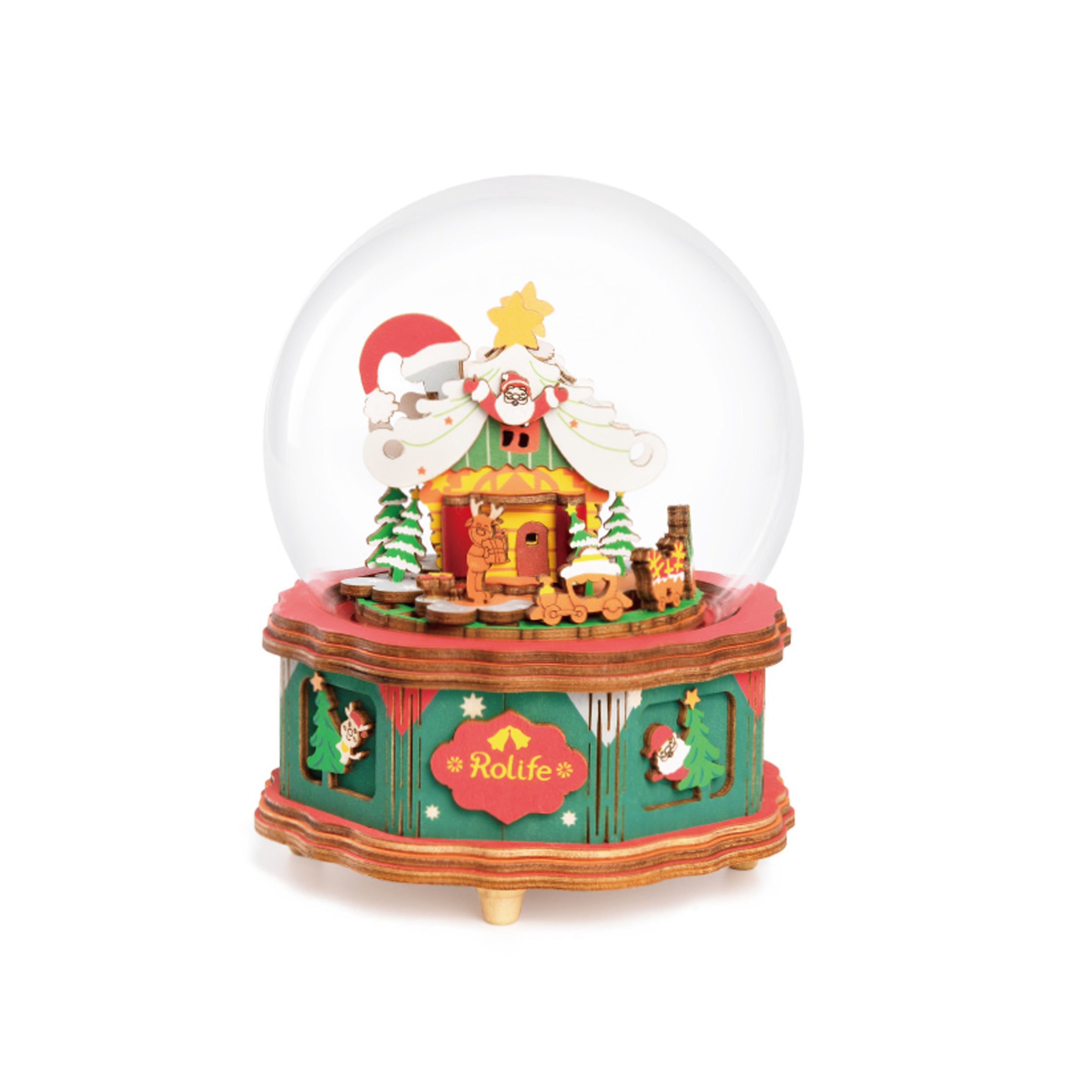 Robotime Christmas Town | Houten 3D DIY bouwset | Robotime Nederland